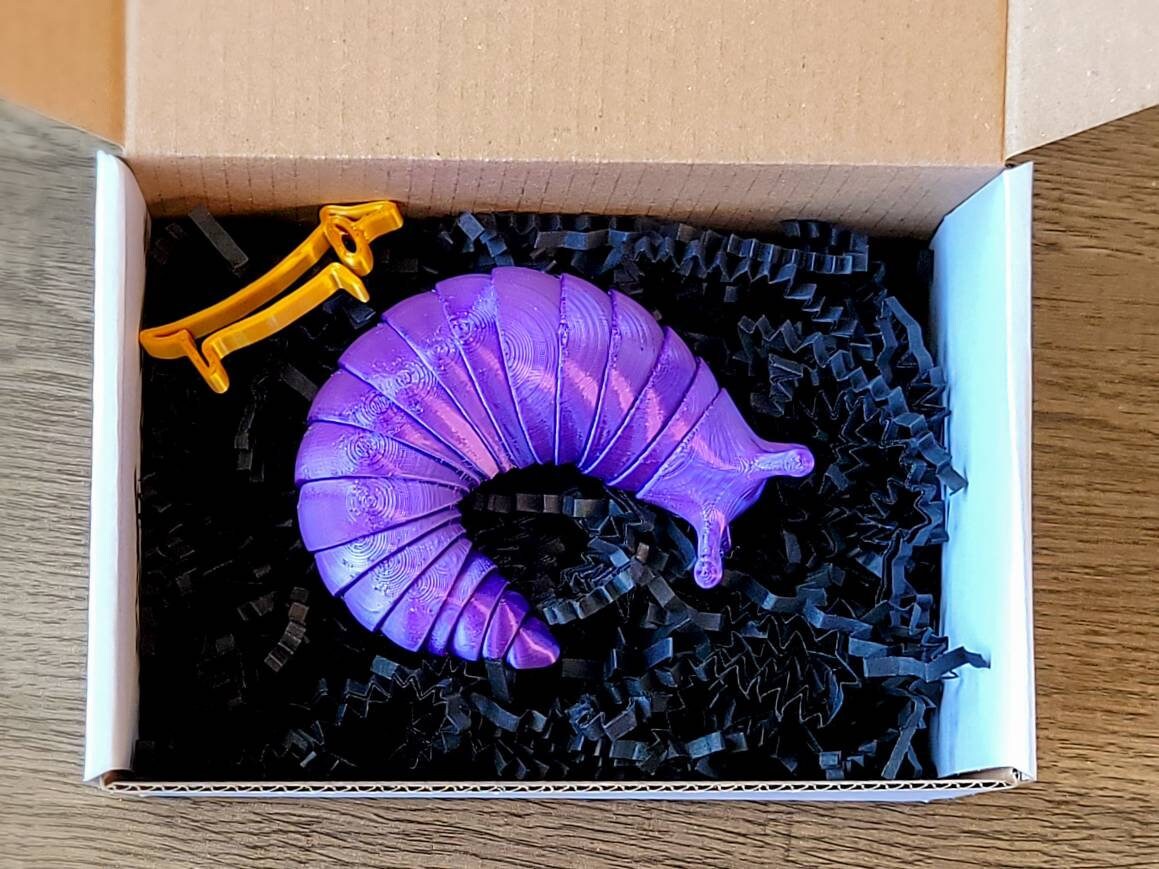 Articulated Slug Fidget Toy 3D Printed - Etsy