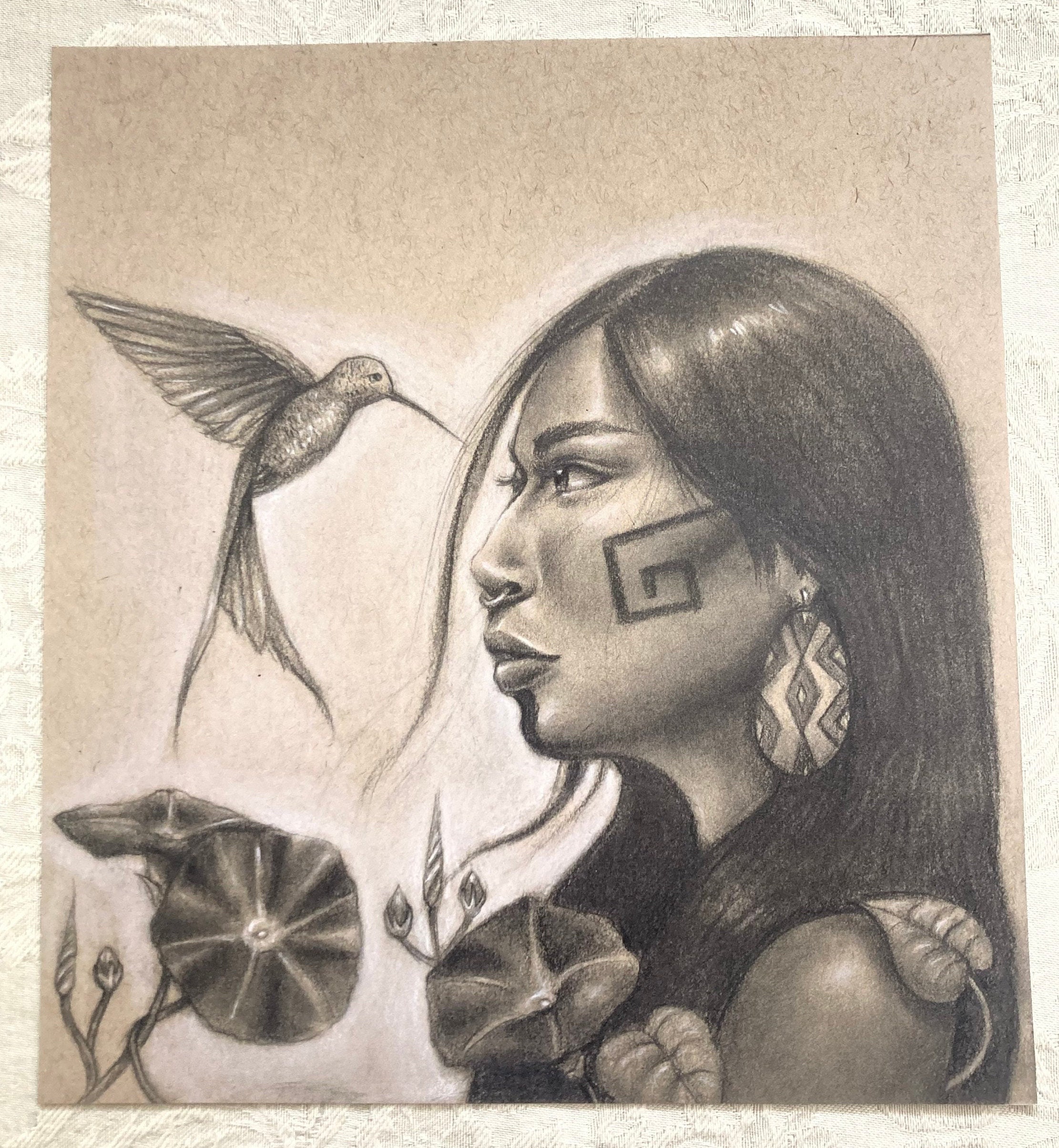 Spirit of the Hummingbird Native Inspired Art Print - Etsy