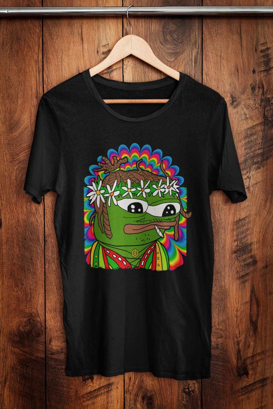 Apu Apustaja 70s Hippy Pepe the Frog Psychedelic Fren Groovy Meme Funny ...