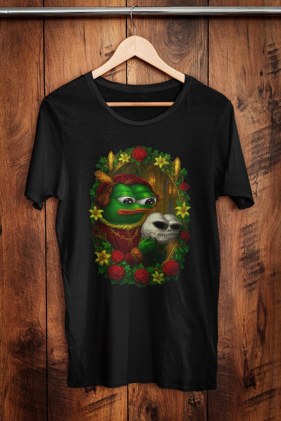 Ironic Shakespeare Pepe Frog Meme Shirt Funny Hamlet Apu Design ...