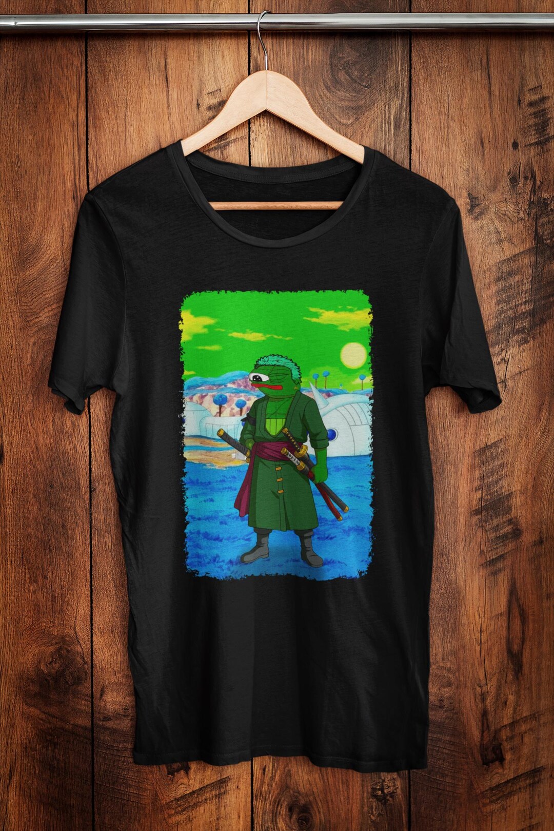Apu Apustaja Zoro on Namek Pepe Frog Fren Meme Funny Anime & Manga ...
