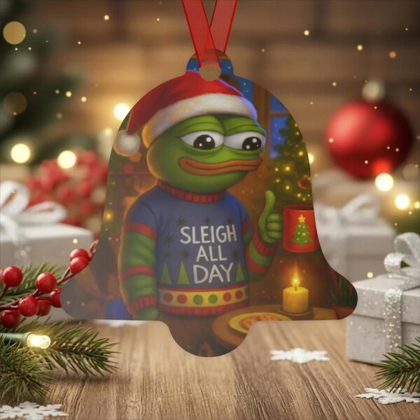 Pepe the Frog With Christmas Decorations - Etsy