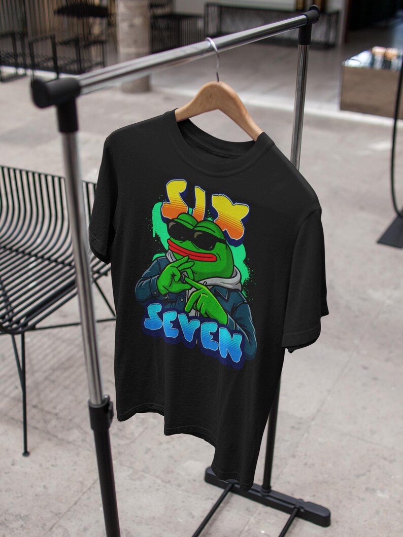 Ironic Six Seven Frog Brainrot 67 Meme Pepe Shirt Internet Humor Tee - Etsy