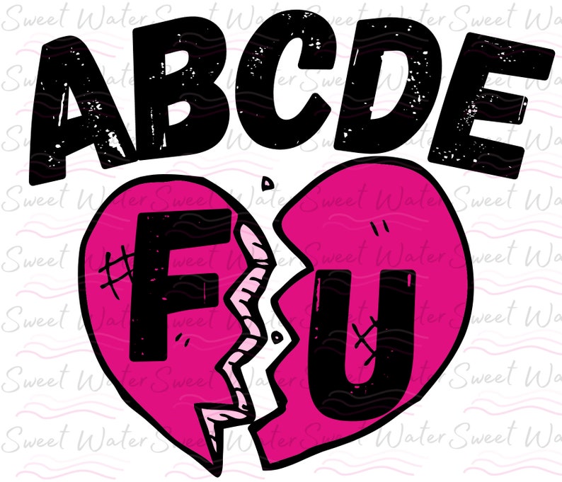 sublimation digital instant download ABCDEFU Art & Collectibles Drawing ...