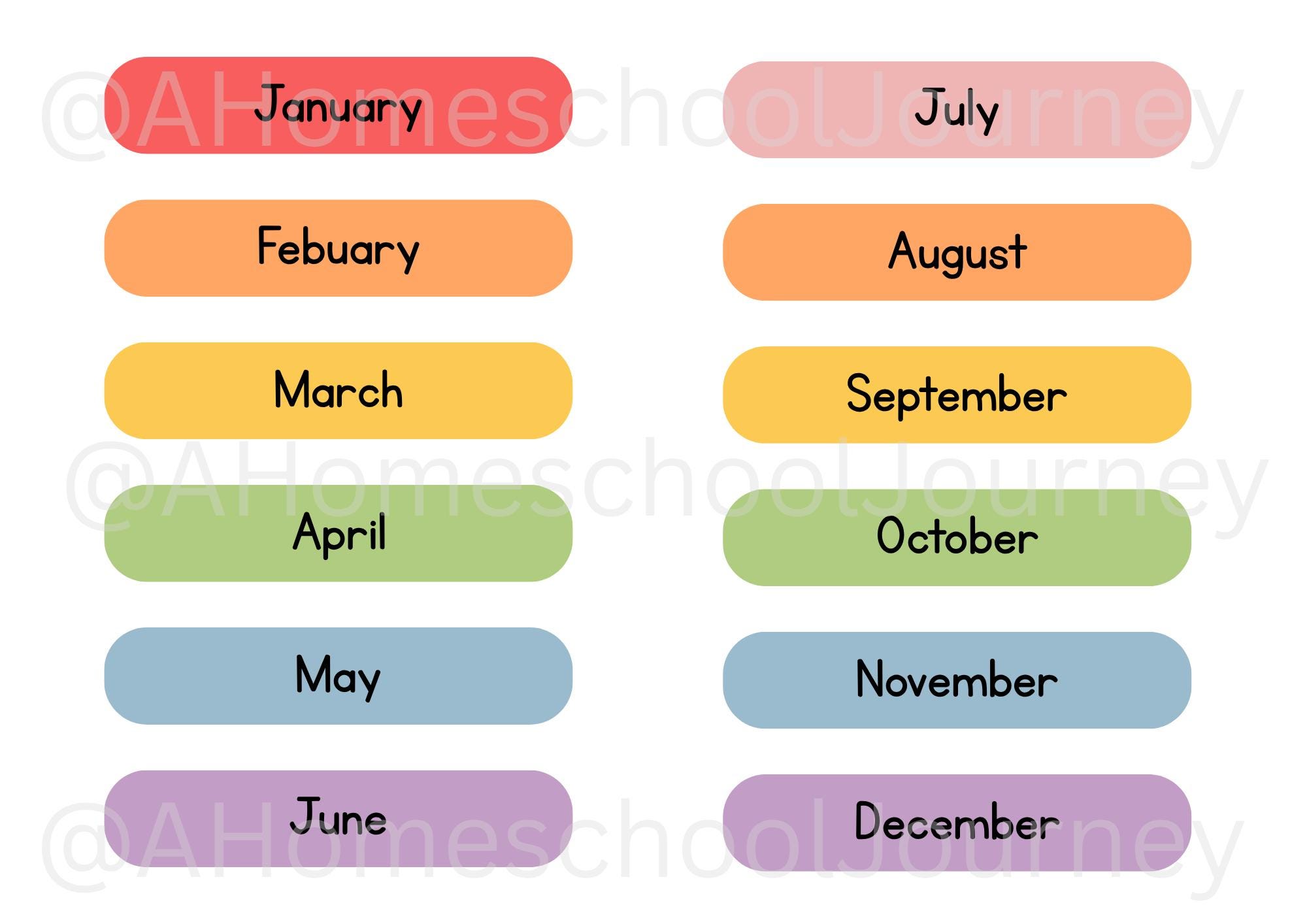 Date Month Year Printable | Toddler Circle Time Chart (digital Download ...