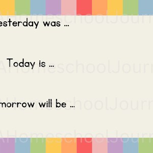 Days of the Week Printable | Home Education Circle Time (digital ...