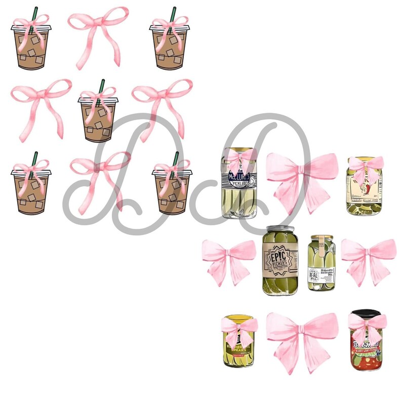 Dainty Bows Png-coquette Sublimation Digital Design Download-vintage ...