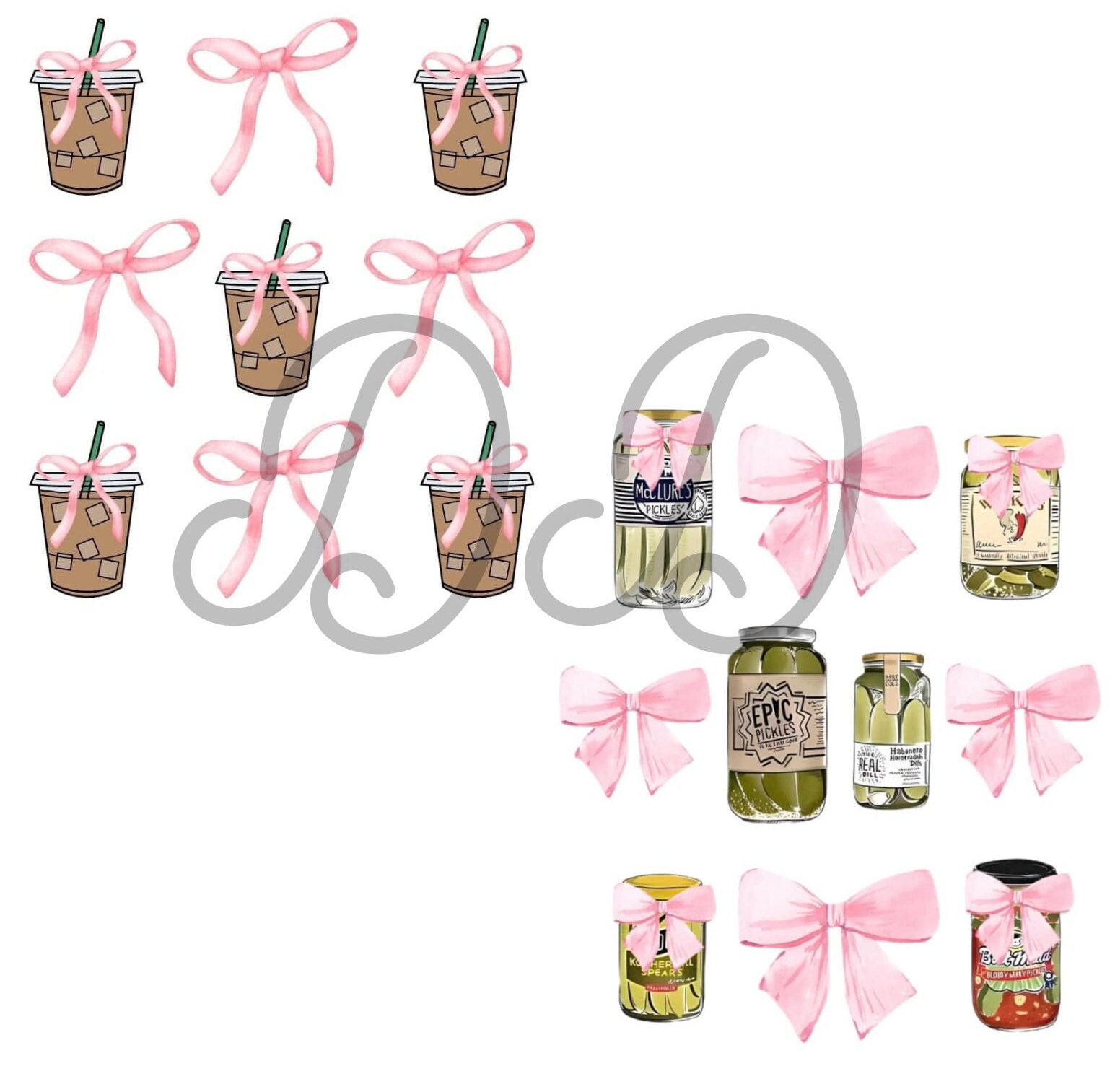 Dainty Bows Png-coquette Sublimation Digital Design Download-vintage ...