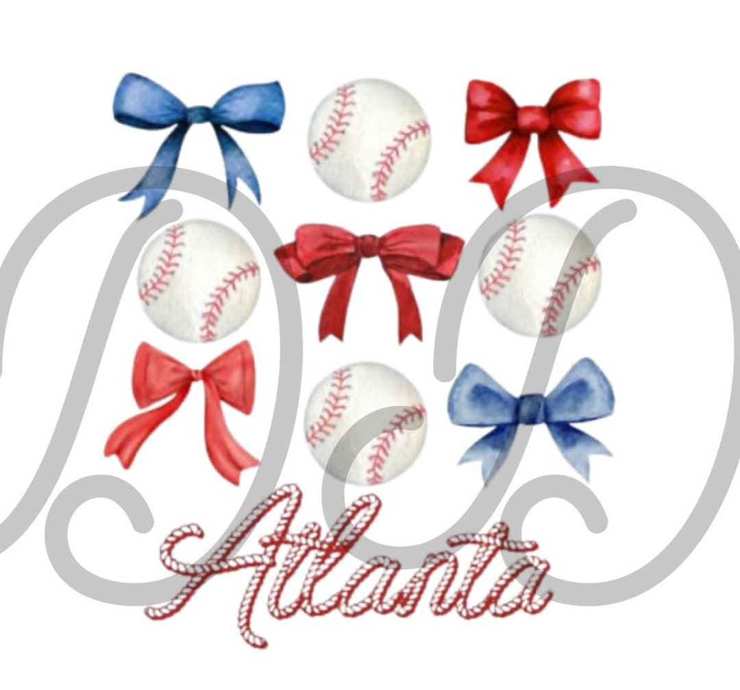 Dainty Bows Png-coquette Sublimation Digital Design Download-baseball ...