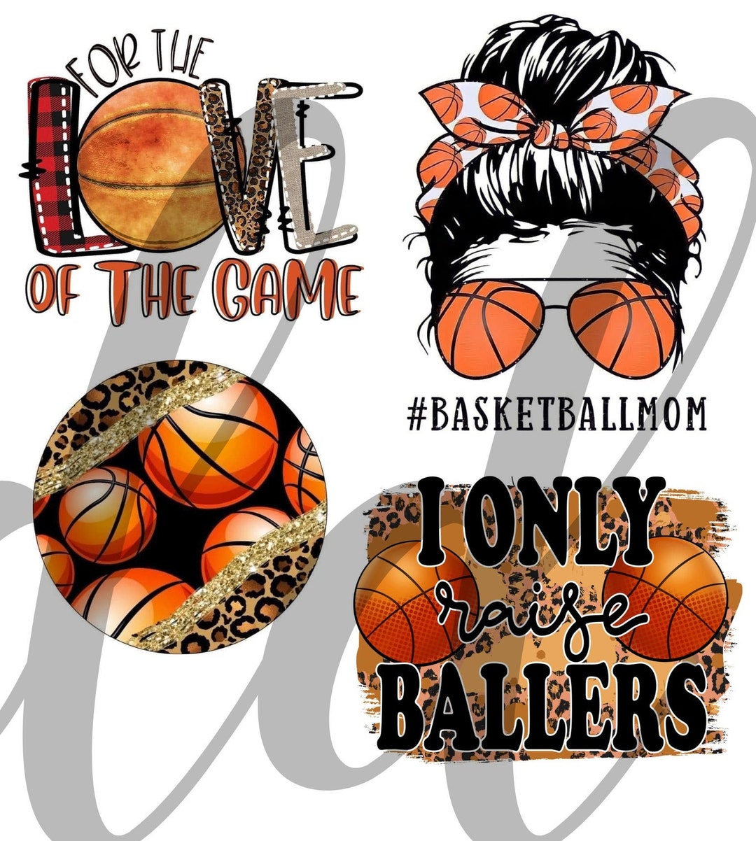 Basketball Cardstock Bundle,cardstock Image for Freshies,cardstock ...