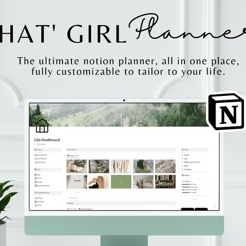 Notion Planner Template All in One Life Planner Personal - Etsy