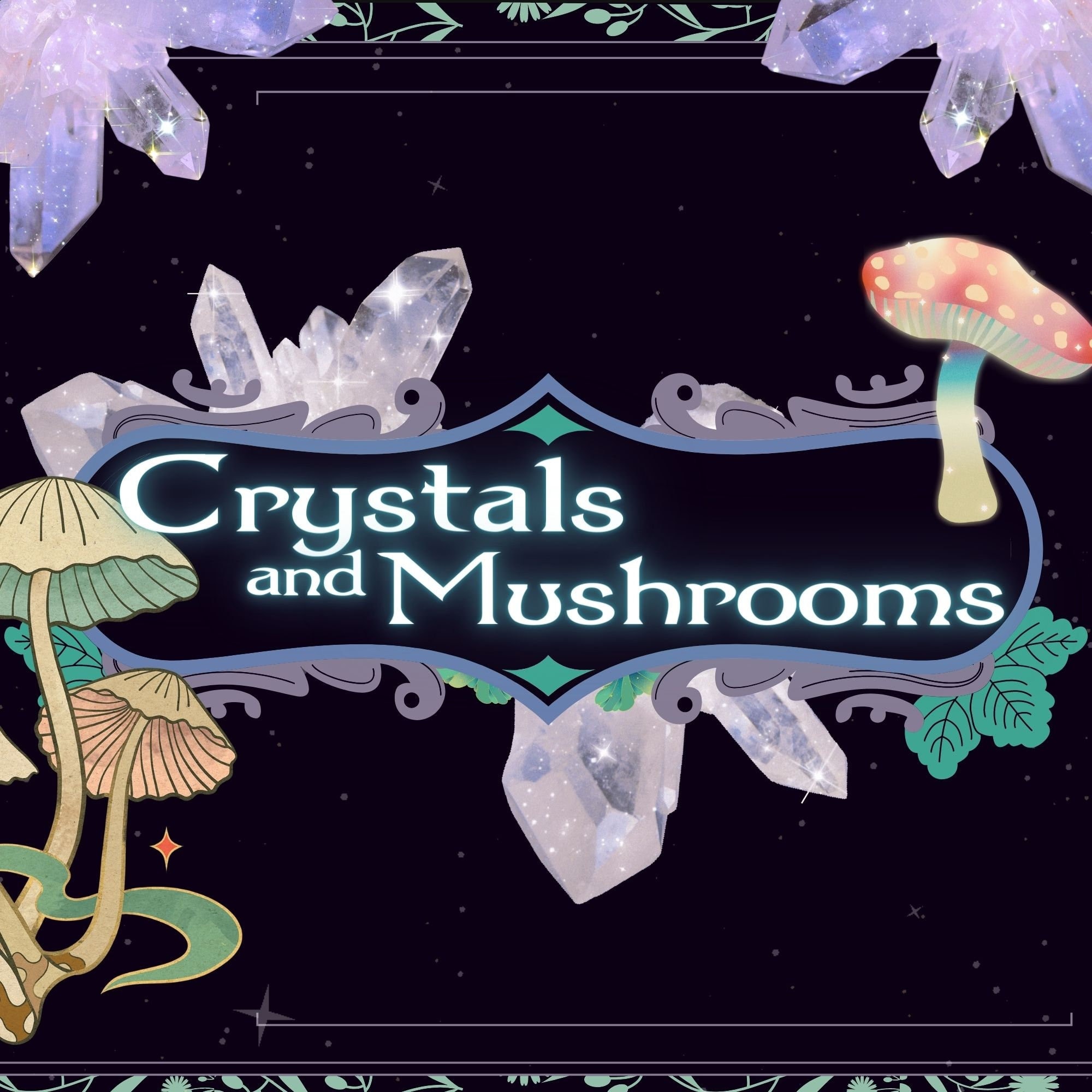 Animated Cozy Cottagecore Crystal & Mushroom Witchy Magic - Etsy