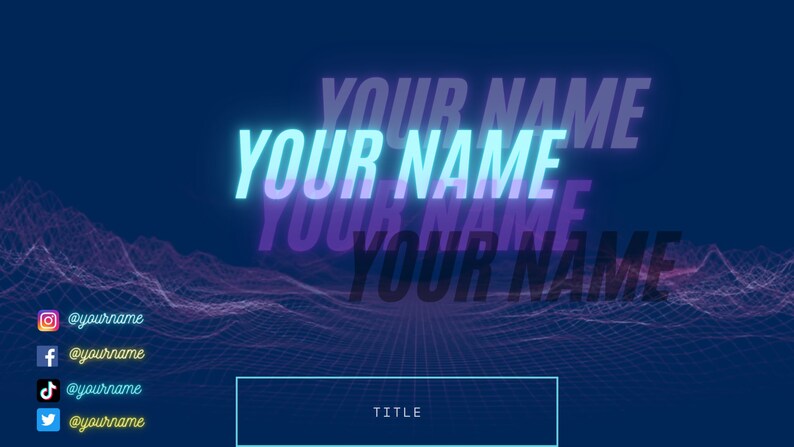 Vaporwave Cyberpunk Twitch Overlay, Be Right Back Stream Starting ...