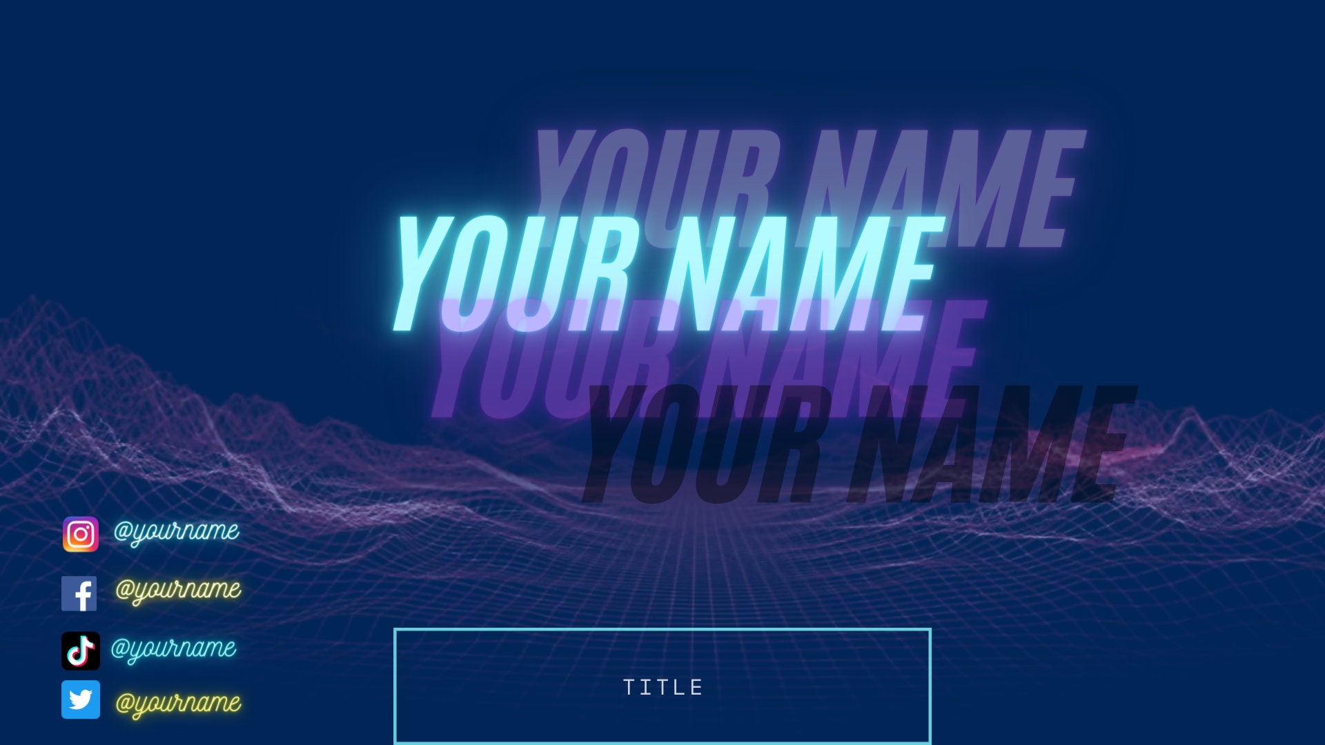 Vaporwave Cyberpunk Twitch Overlay, Be Right Back Stream Starting ...