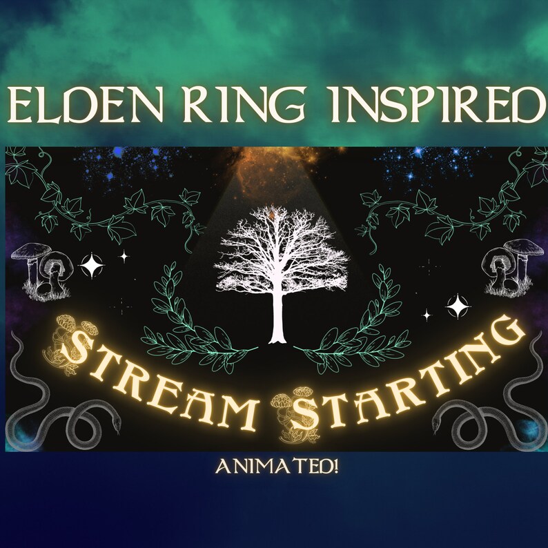 Animated Dark Goth Twitch Overlay Elden Ring Inspired Dark - Etsy Ireland
