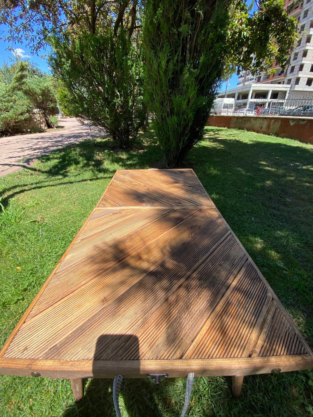 Wooden Picnic Table, Foldable Boho Table , Picnic Table Folding Table ...