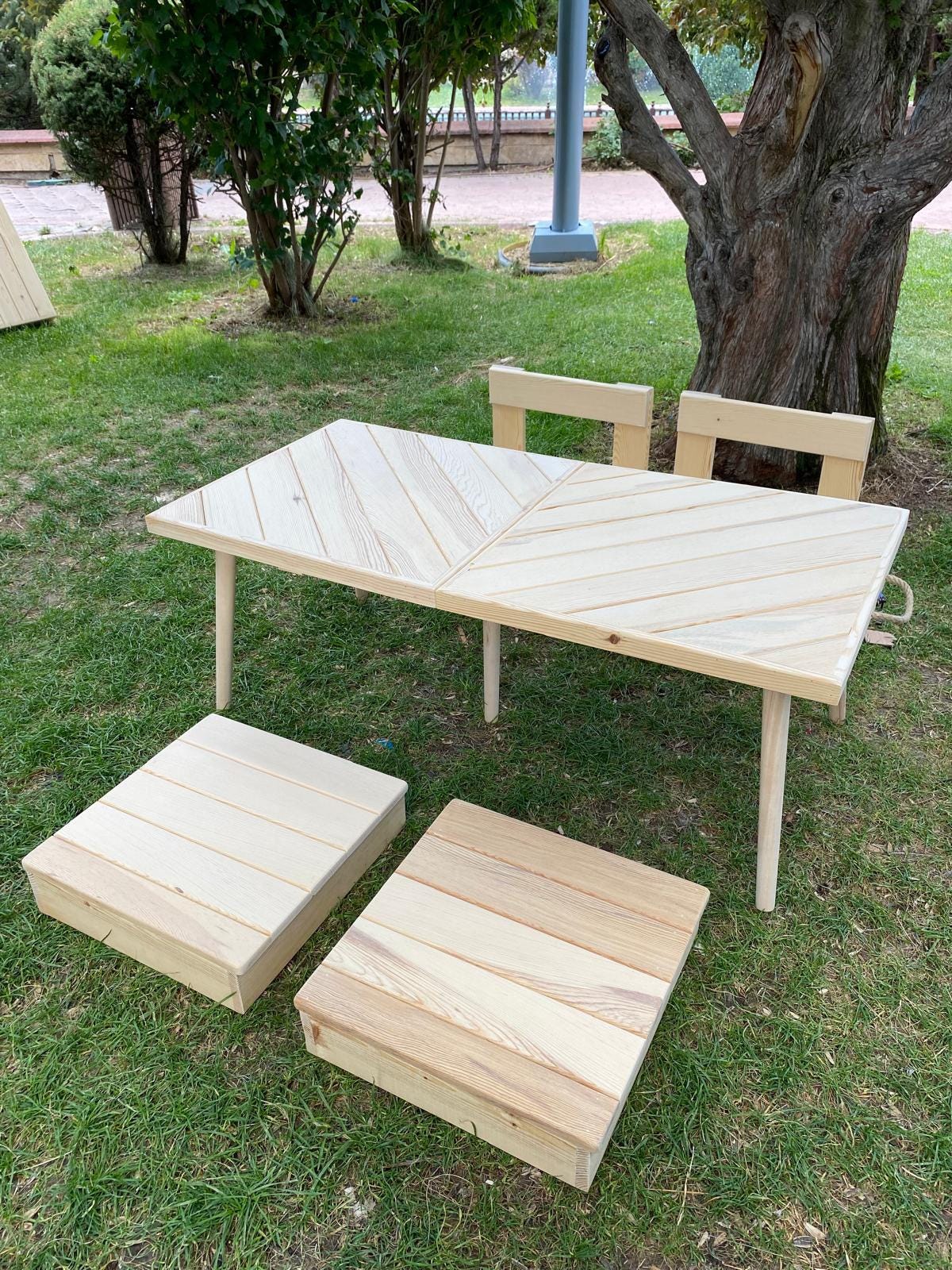 Foldable Boho Table ,thanksgiving Table Decor, Picnic Table Folding ...