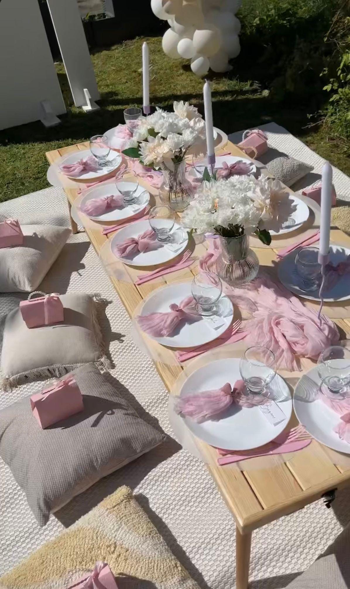 70*28inc Wooden Table, Foldable Boho Table , Thanksgiving Table Decor ...