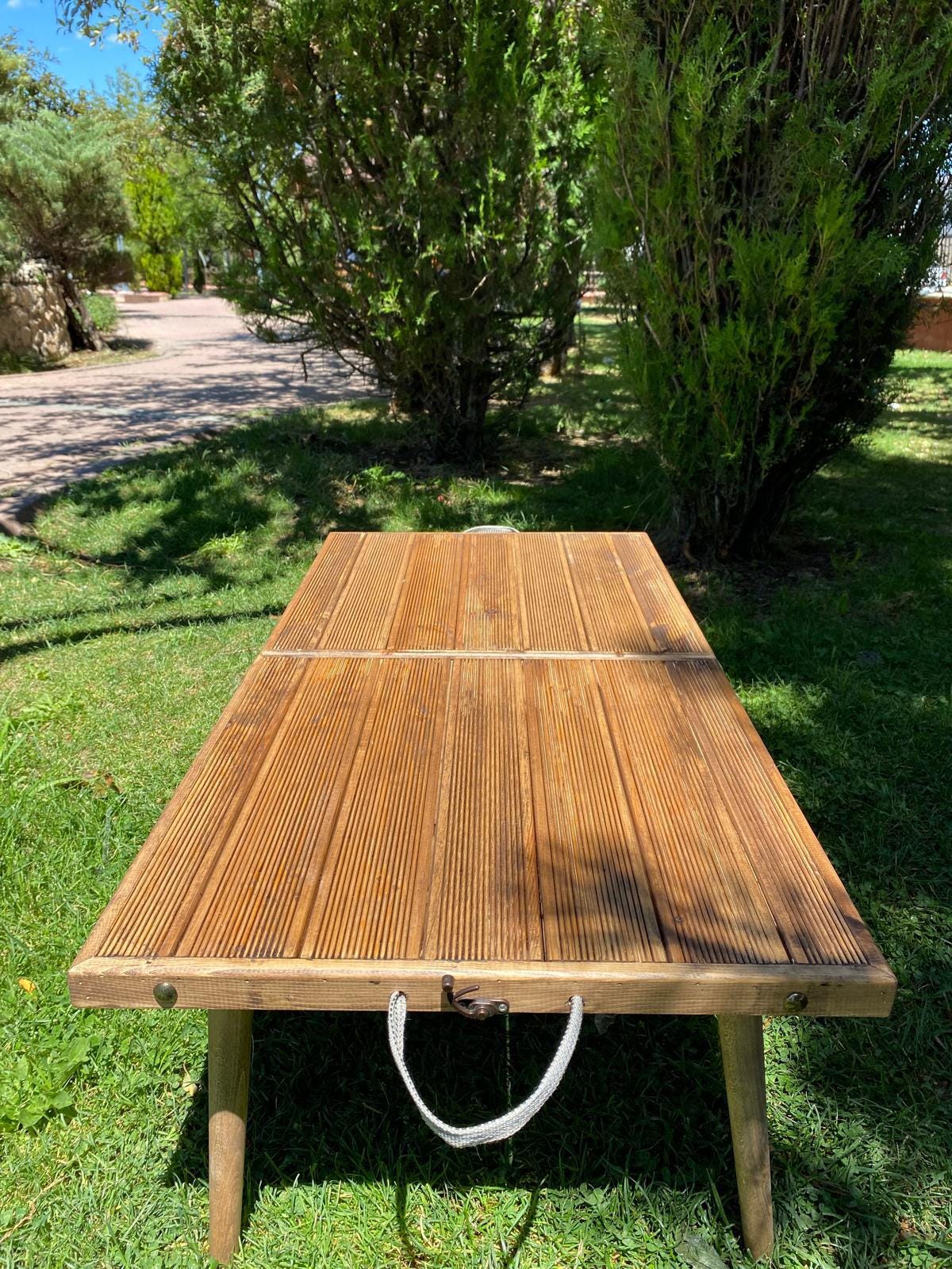 Foldable Boho Table , Picnic Table , Folding Table, Boho Picnic ,wood ...