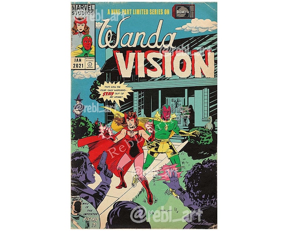 Wandavision Comic Book Print - Etsy
