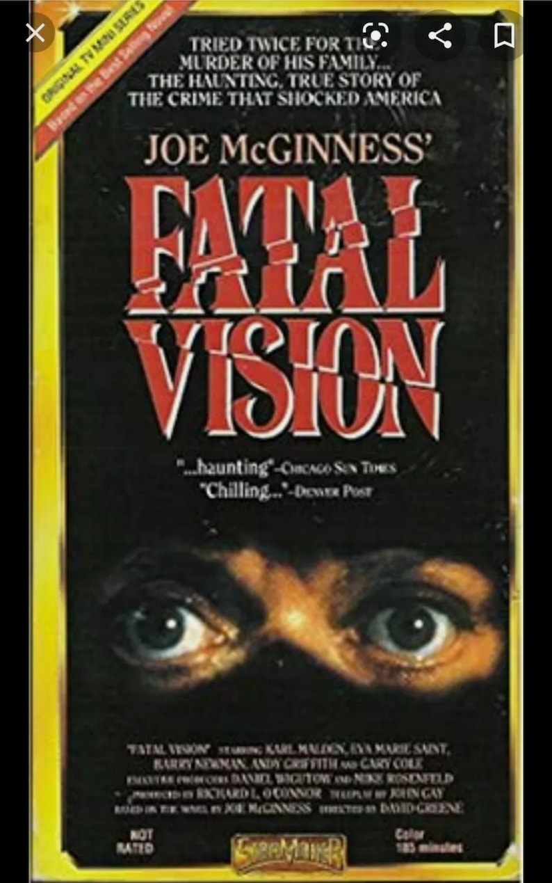 Fatal Vision part 1 and 2 True Crime Dvd gary Cole ULTRA RARE - Etsy