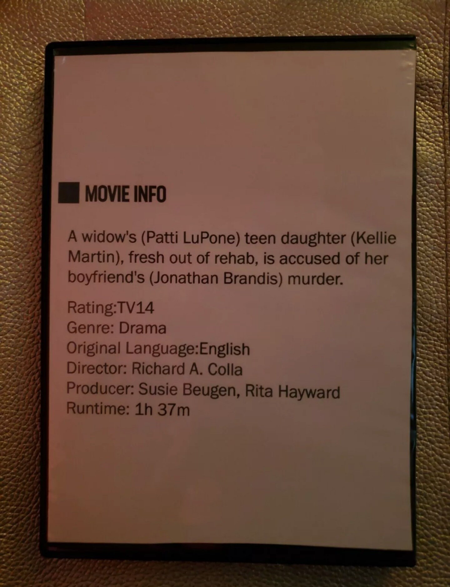 Her Last Chance Kellie Martin Patti Lupone dvd 1996 - Etsy