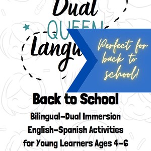 Teacher-created - 70 PAGES of Back to School Dual Immersion Bilingual ...