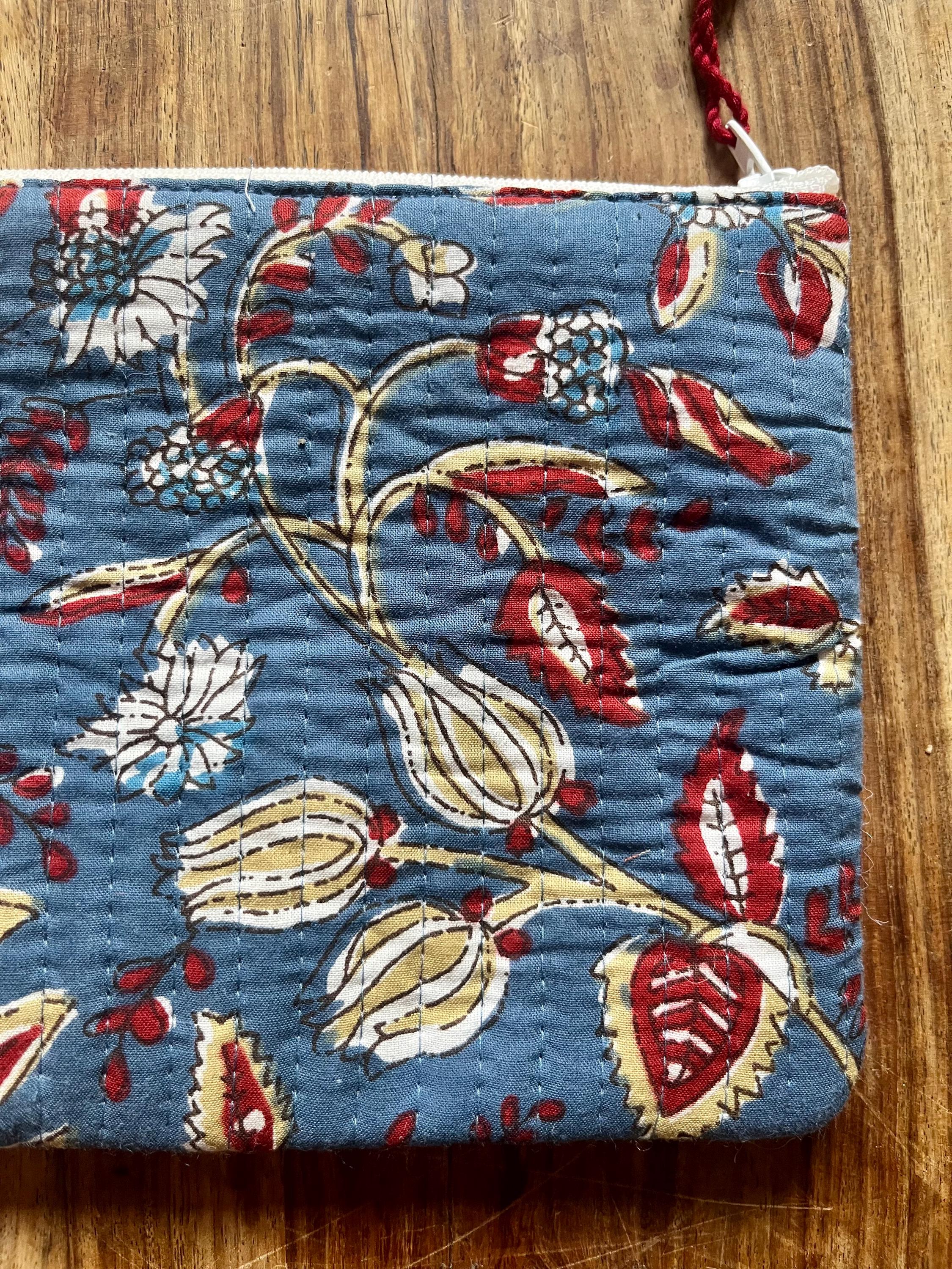 Dandelion Block Print Pouch - Etsy