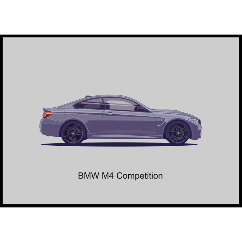 BMW M4 Competition Poster - Etsy Canada
