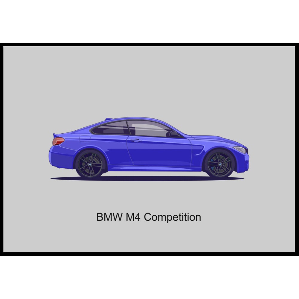 BMW M4 Competition Poster - Etsy Canada
