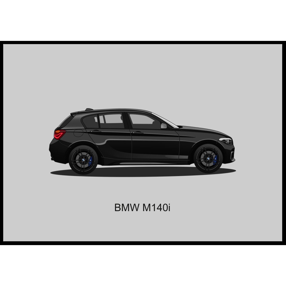 BMW M140i 5 Door Poster - Etsy UK