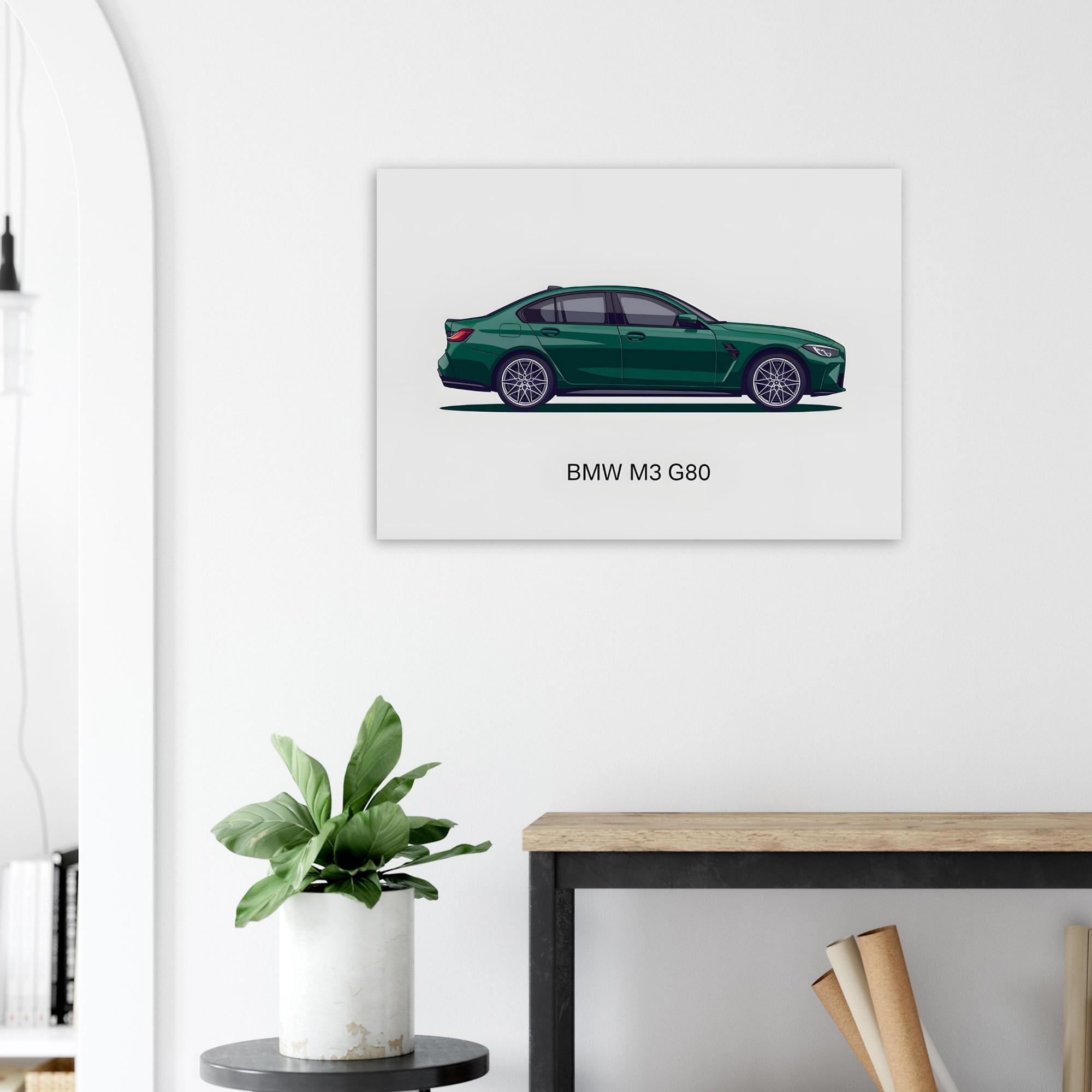 BMW M3 G80 Vector Art Print – Custom Car Poster – Gift for Petrolheads ...