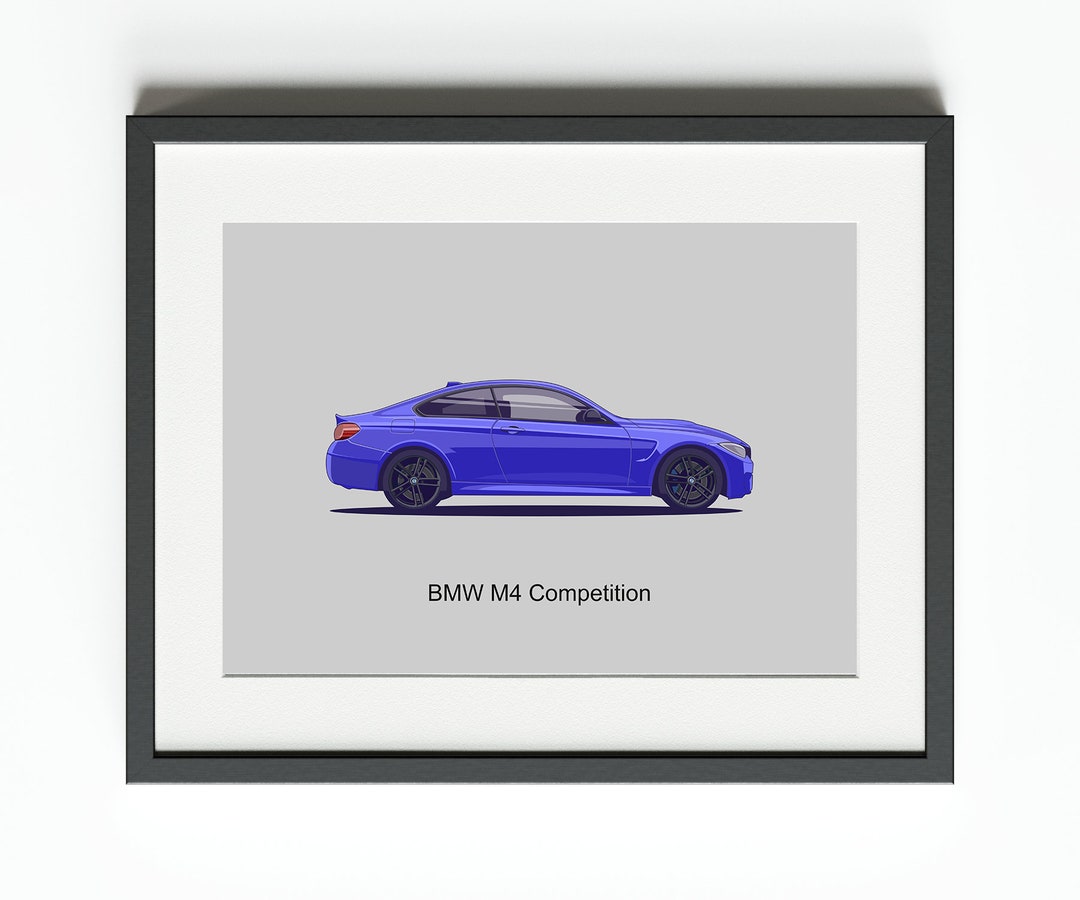 BMW M4 Competition Poster - Etsy Canada