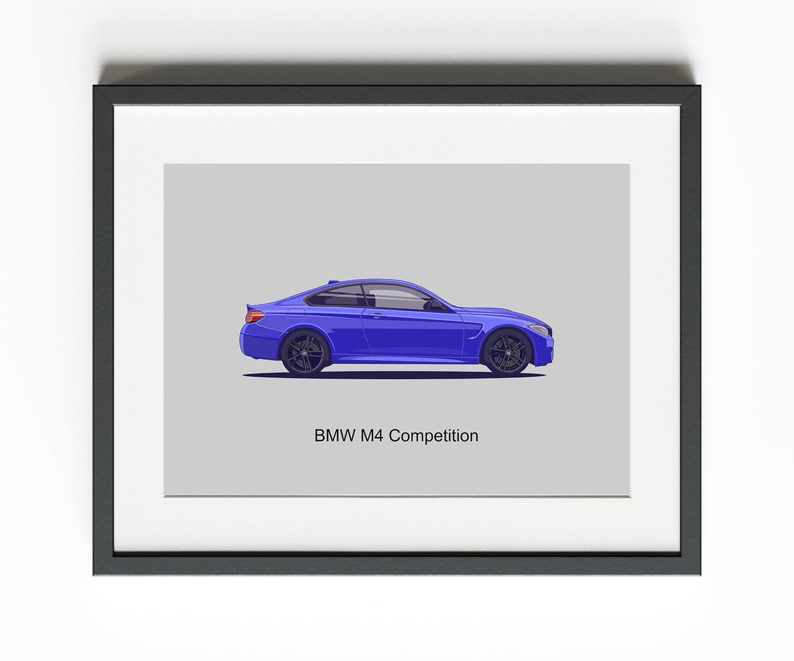 BMW M4 Competition Poster - Etsy Canada