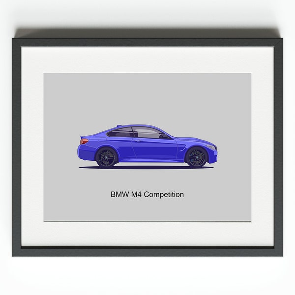 Bmw M4 Competition Poster - Etsy UK