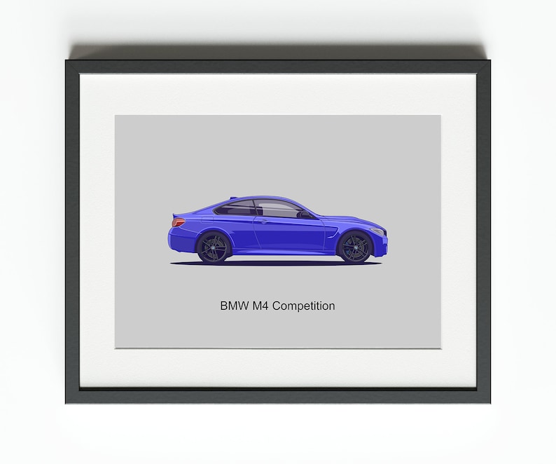 BMW M4 Competition Poster - Etsy Canada
