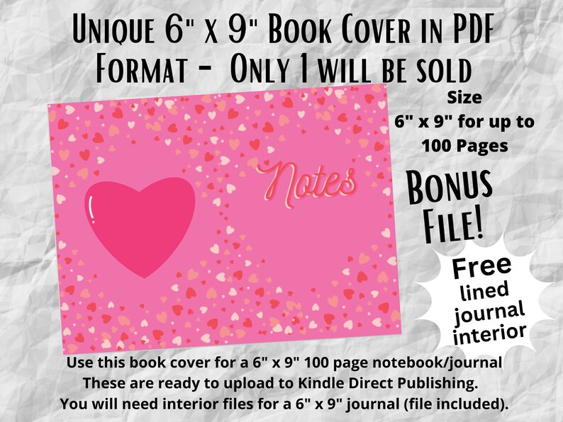 6 X 9 Book Cover for Amazon KDP Self Publishing - Etsy