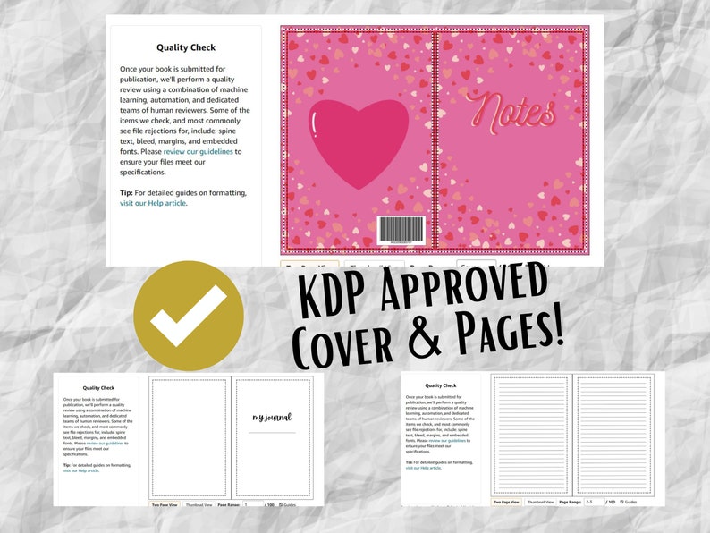 6 X 9 Book Cover for Amazon KDP Self Publishing - Etsy