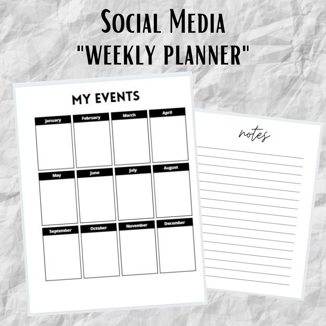 Social Media Weekly Planner - Perfect Weekly Planner to Be Sure You Hit ...