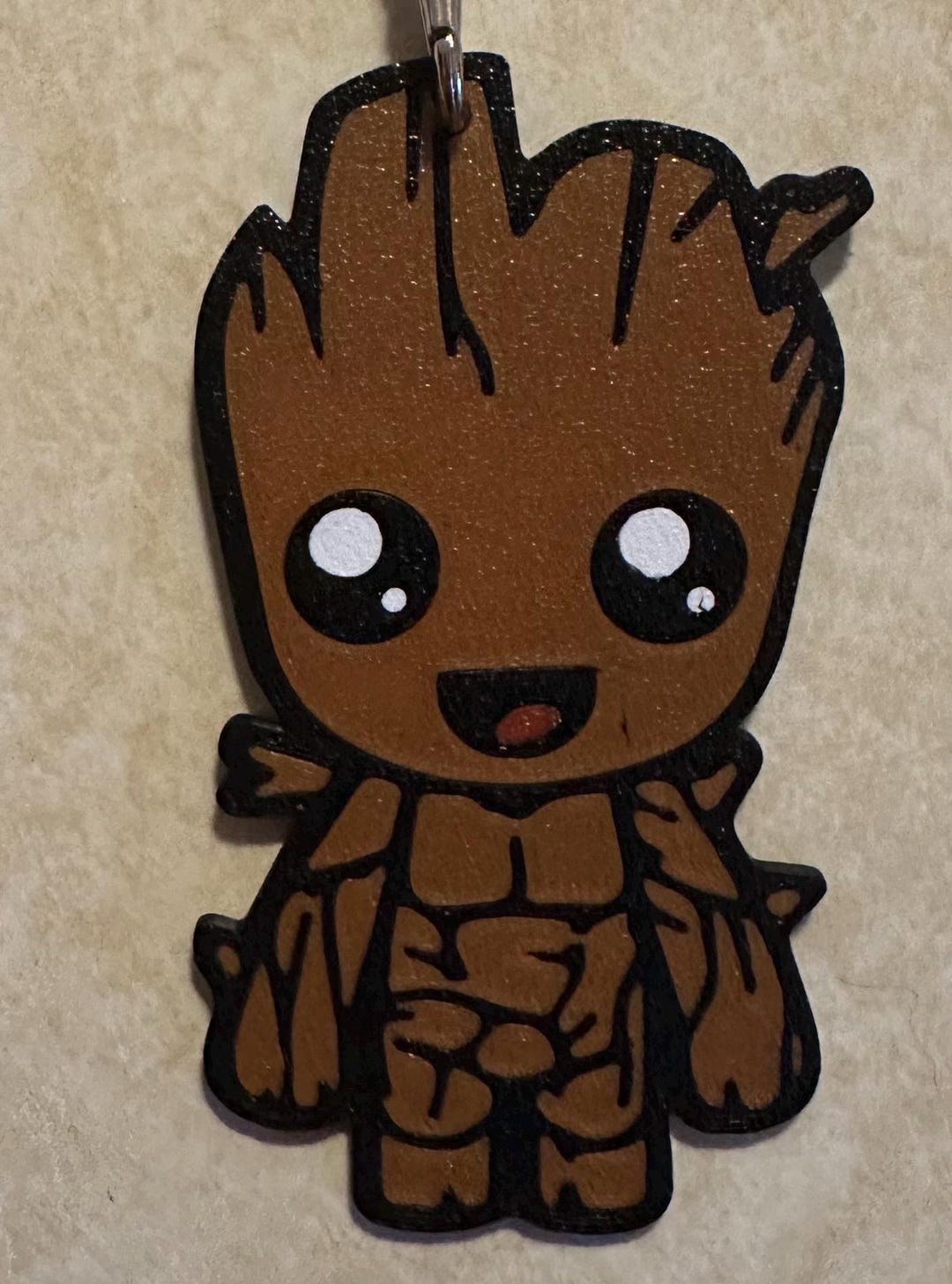 Groot Keychain, 3D Printed Accessory - Unique Sci-fi Character Gift - Etsy