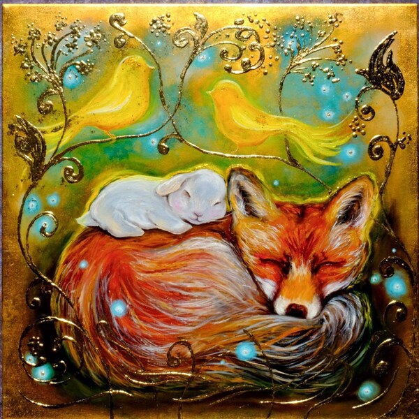 Fox and Rabbit - Etsy