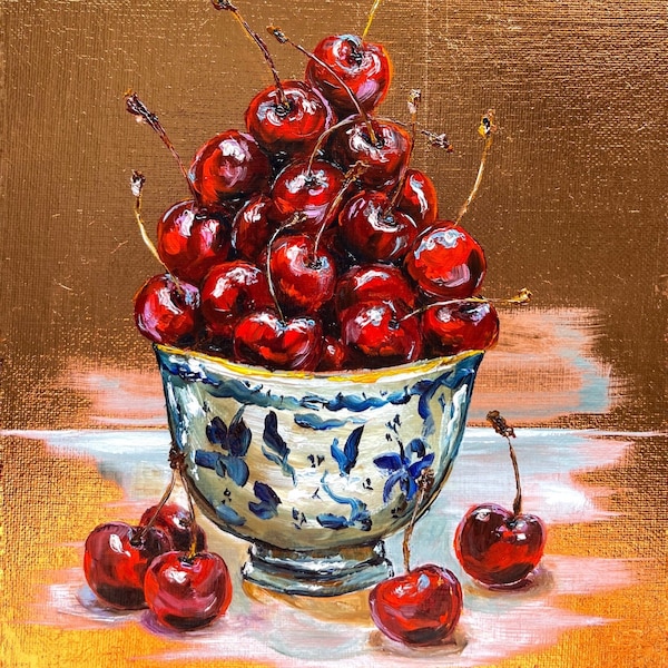 Cherry Painting - Etsy