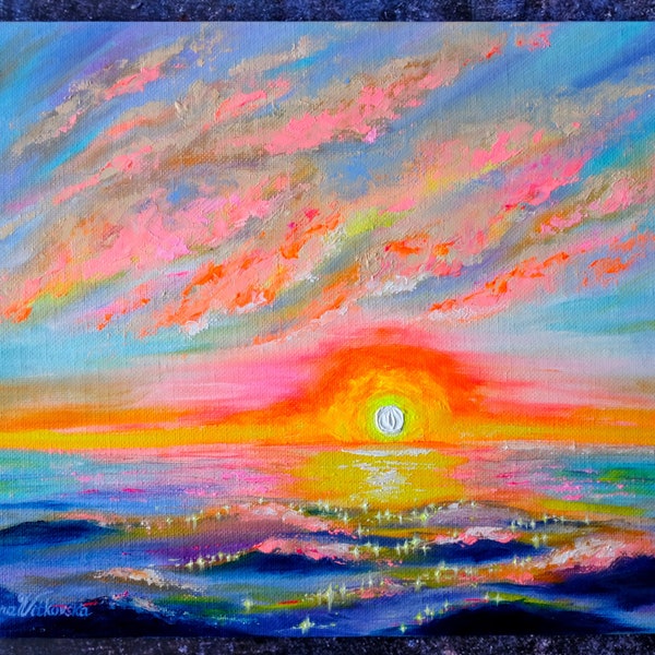 Sunset Painting - Etsy