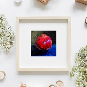 Pomegranate Painting Original Art Fruit Painting Still Life Artwork ...