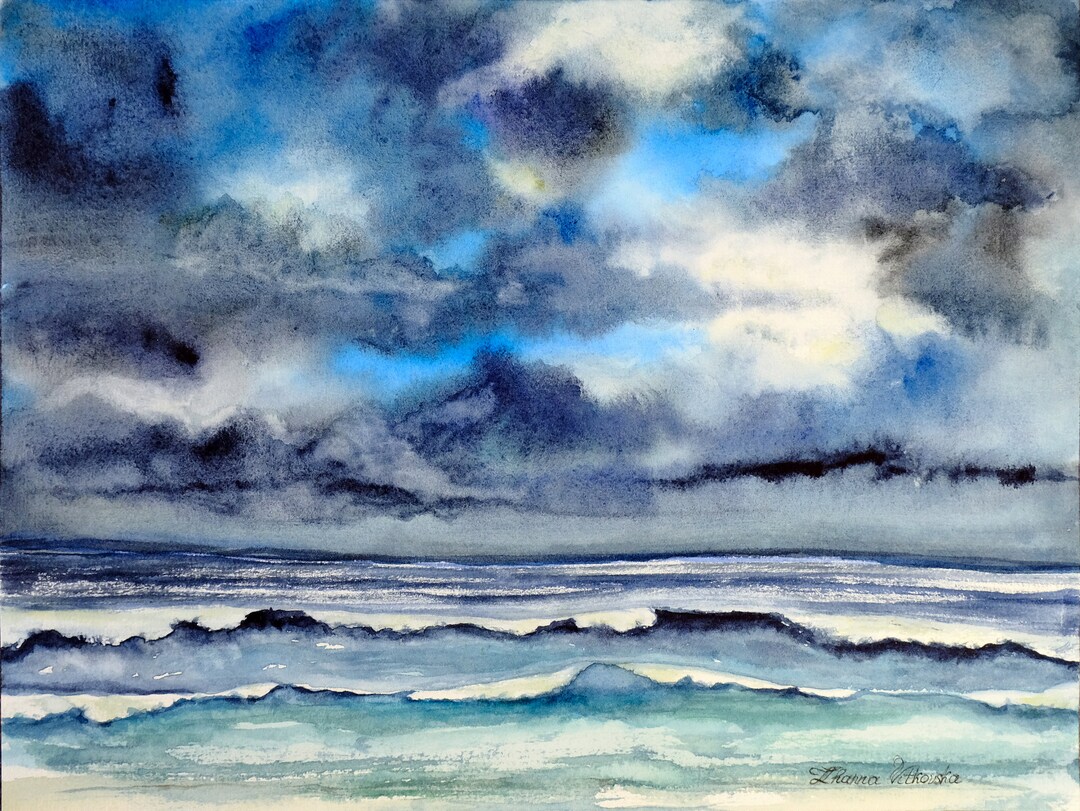 Destin Painting Original Art Florida Watercolor Henderson Beach Wall ...