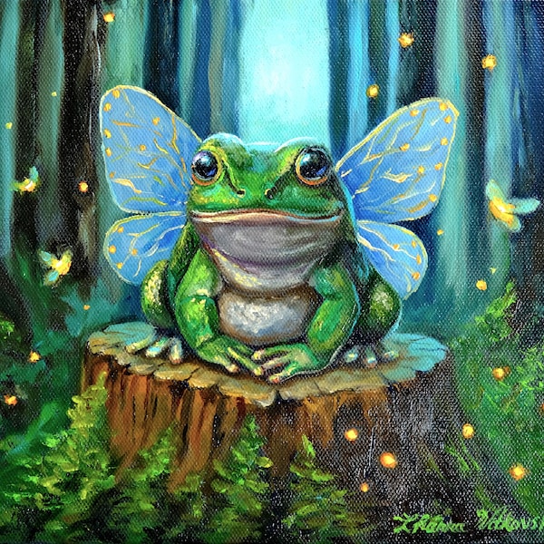 Frog Painting - Etsy
