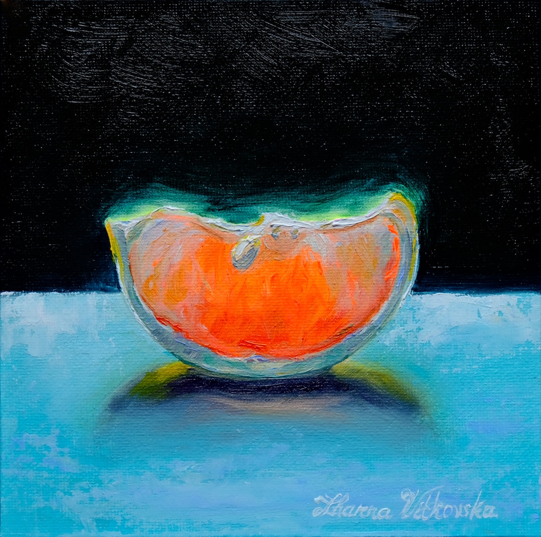 Grapefruit Painting Original Art Fruit Still Life Painting Oil Painting ...