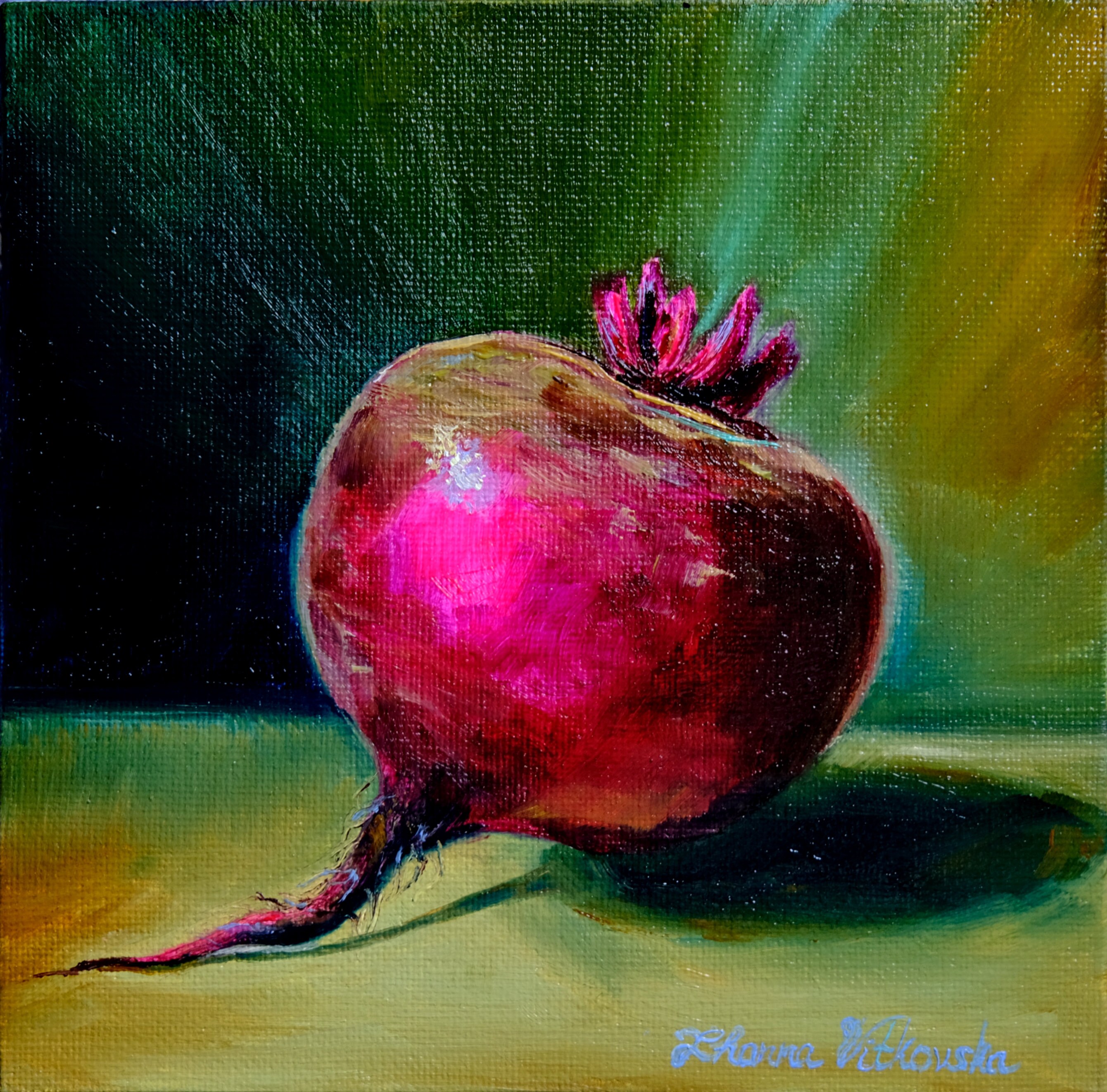 Beet Painting Original Art Vegetable Painting Still Life Artwork Oil ...