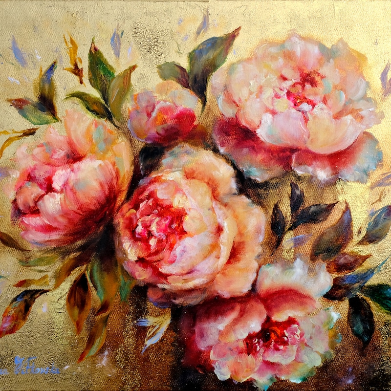 Peony Art - Etsy