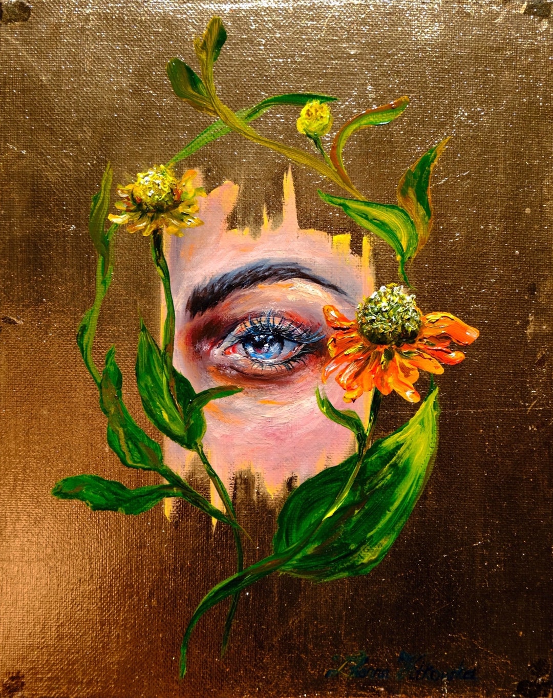 Eye Painting Original Art Realistic Eye Painting Eye Art Oil Painting ...